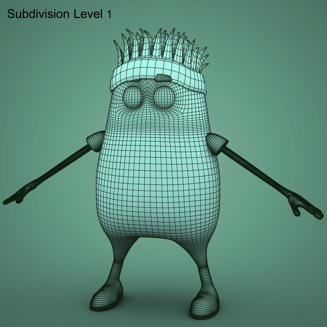 Max Low-poly Rigged Character Bean