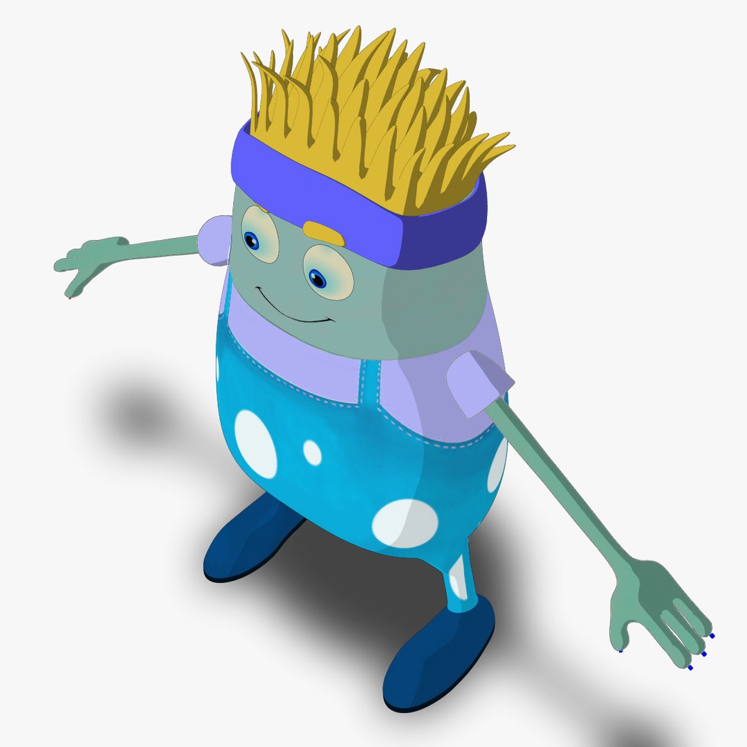 Max Low-poly Rigged Character Bean