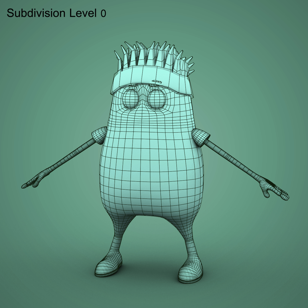 Max Low-poly Rigged Character Bean