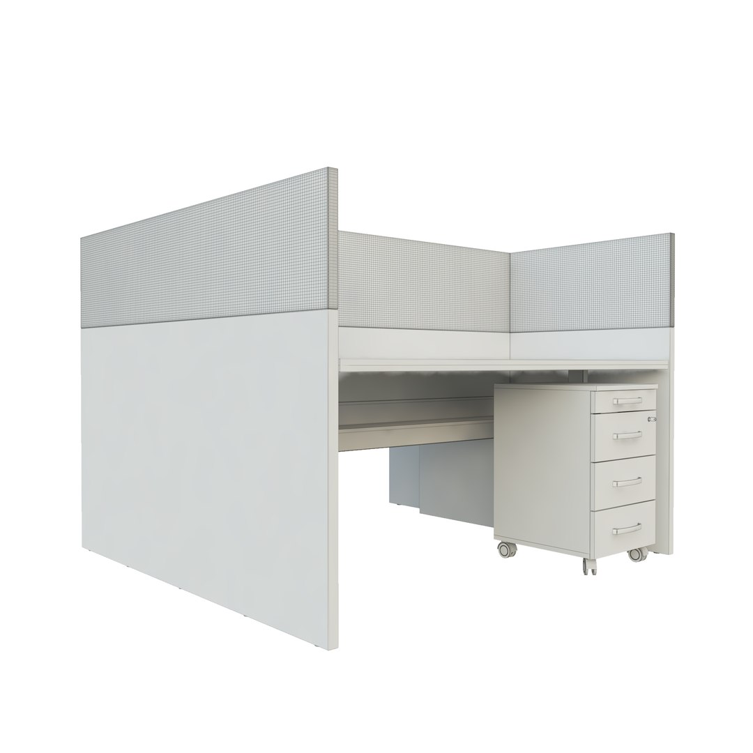 3D Duo Workplace - Vepa - TurboSquid 1734255