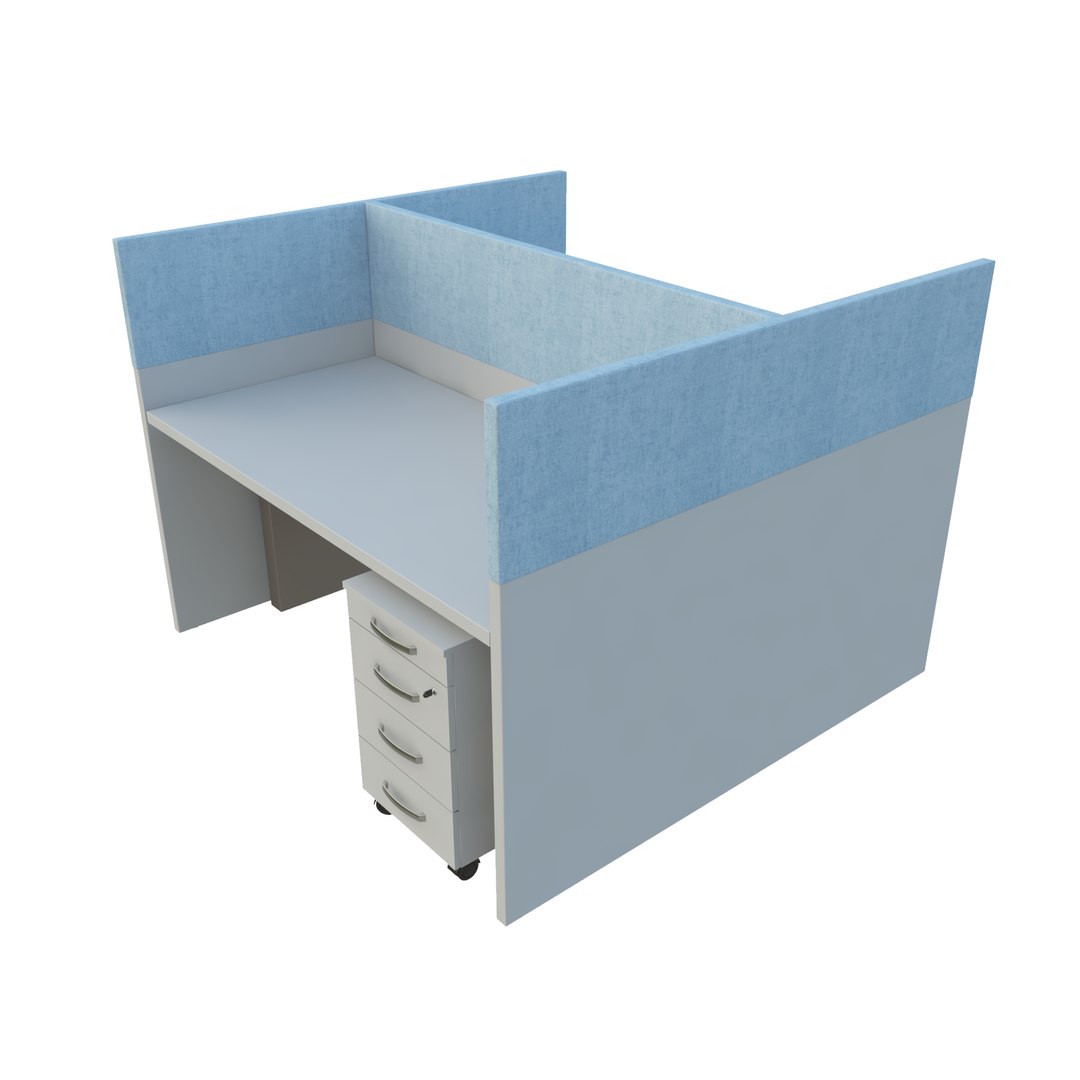 3D Duo Workplace - Vepa - TurboSquid 1734255