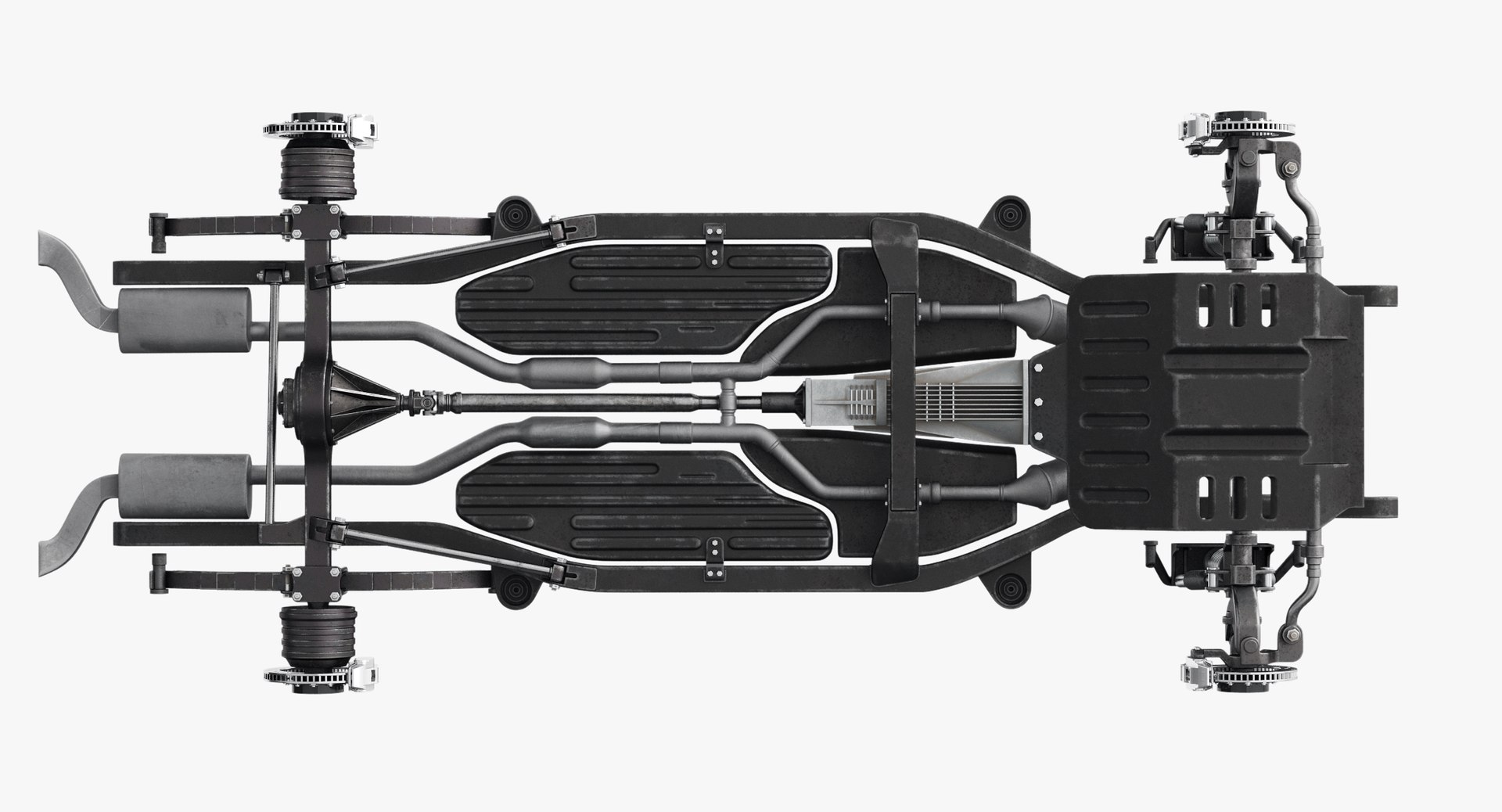 3D suv chassis frame model - TurboSquid 1149718