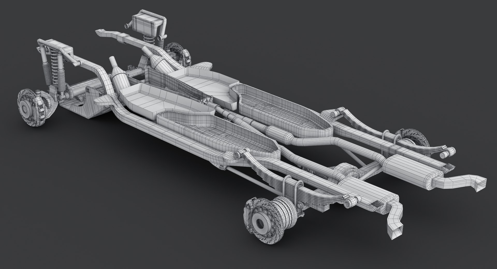 3D suv chassis frame model - TurboSquid 1149718