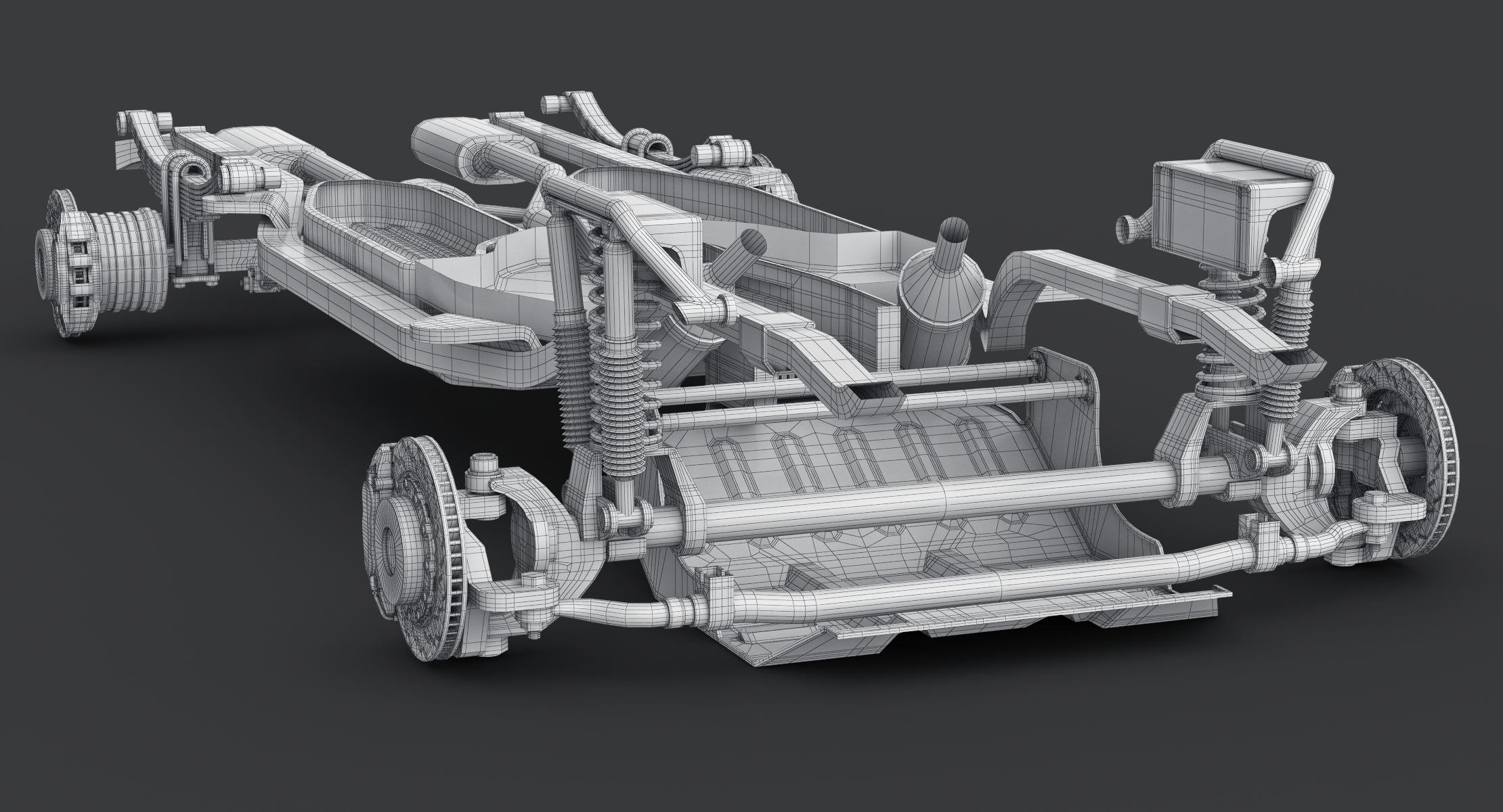 3D suv chassis frame model - TurboSquid 1149718