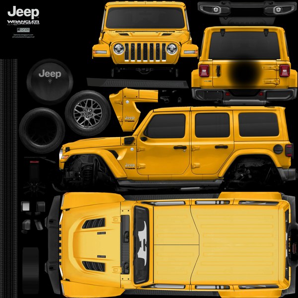 modelo 3d Jeep Wrangler 4X4 - TurboSquid 2234269