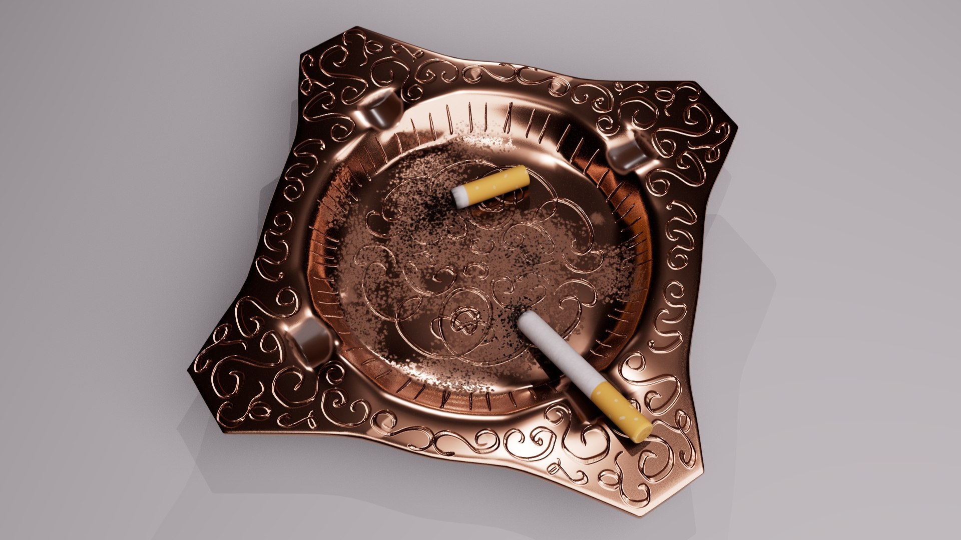 3D Elegant Ashtray Model - TurboSquid 2327519