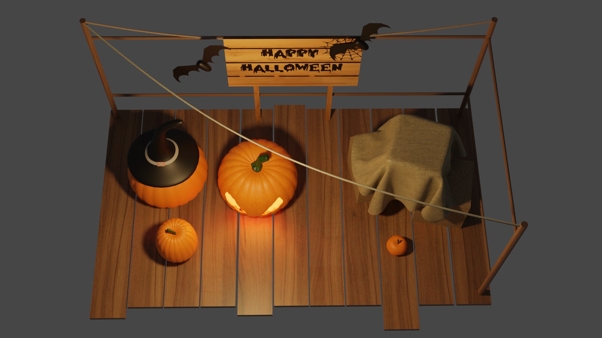 Halloween Horror Realistic Pumpkin 3D - TurboSquid 1978404