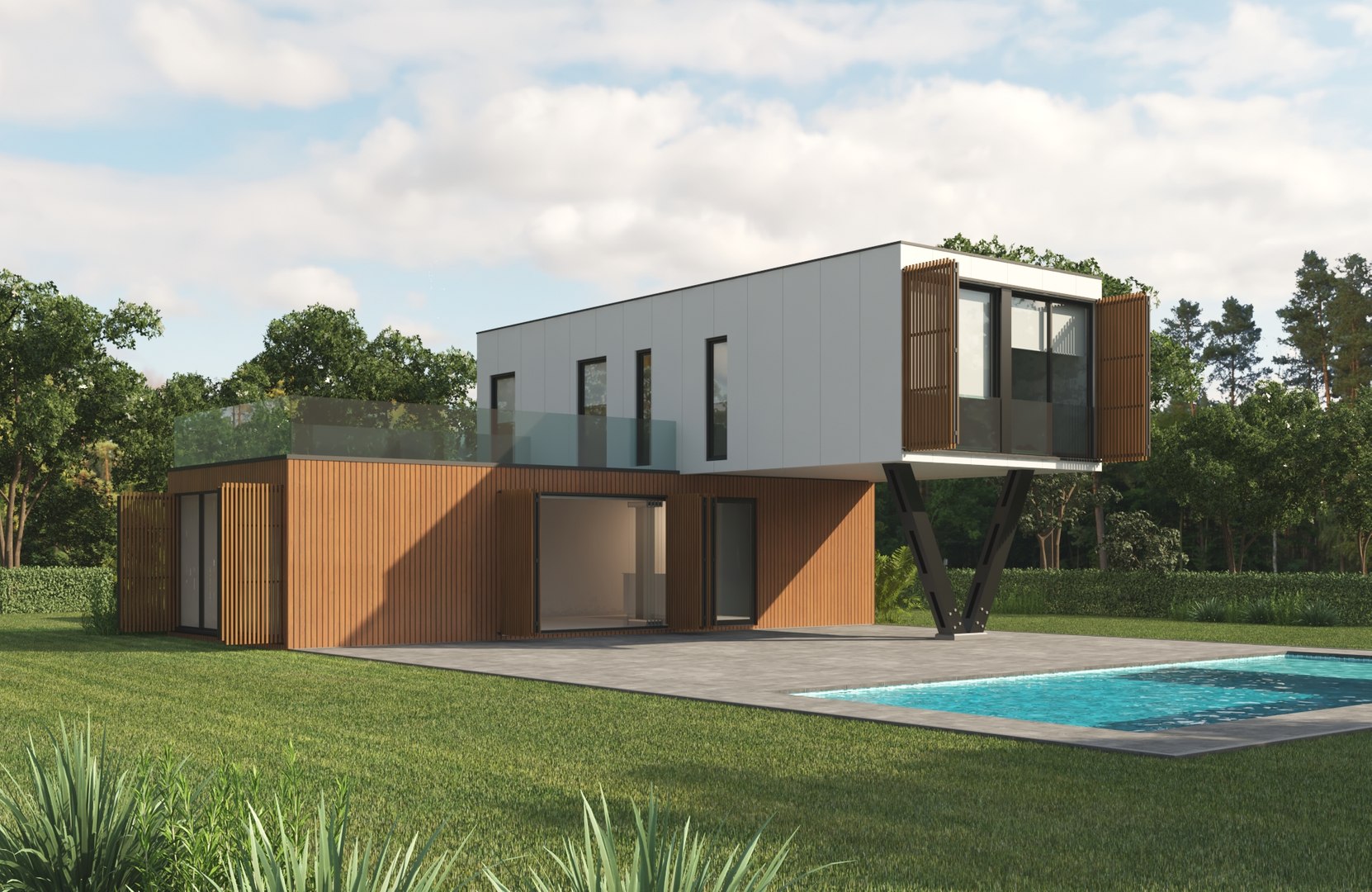 3D model Container House 3D Scene - TurboSquid 2177001