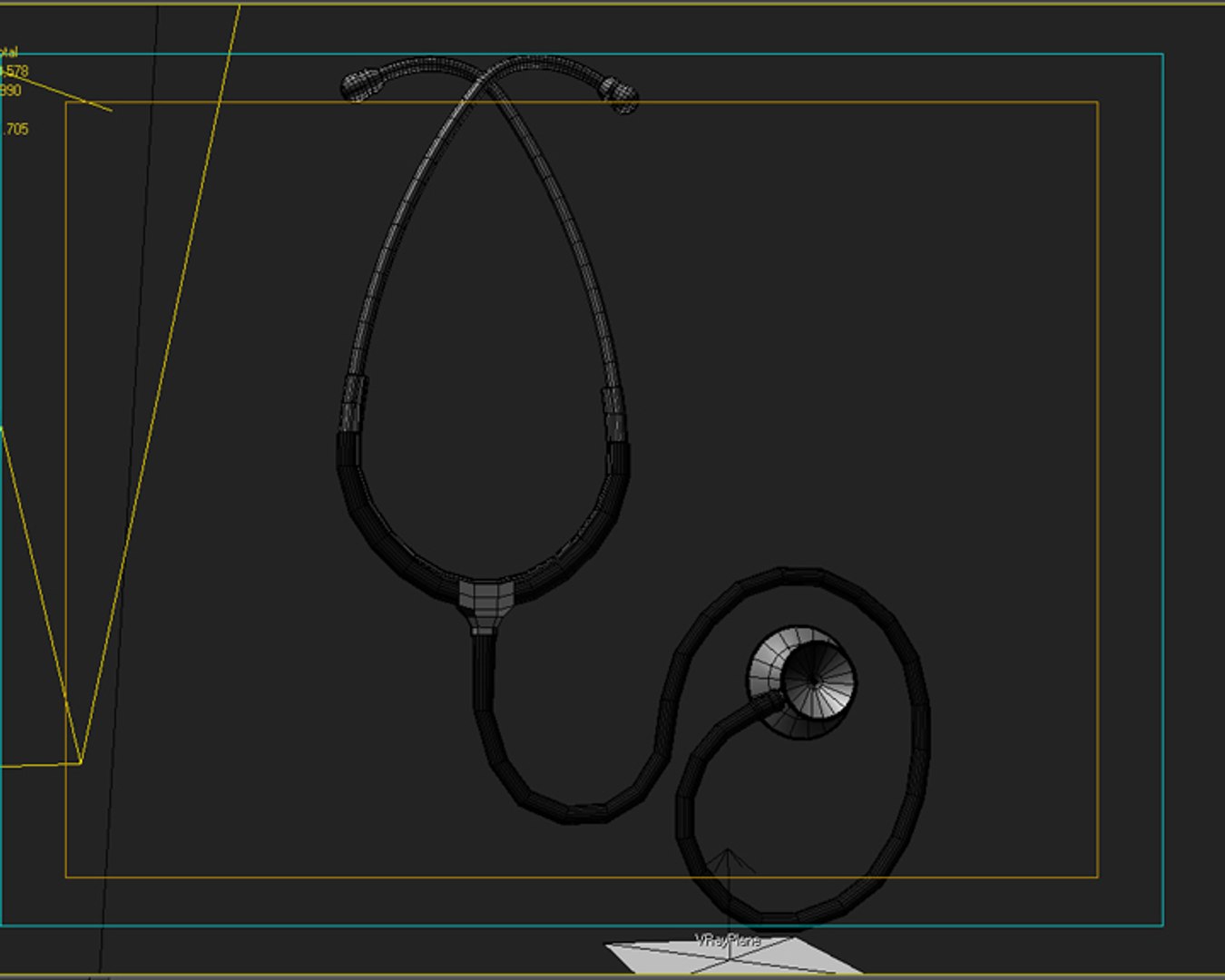 stethoscope 3d model