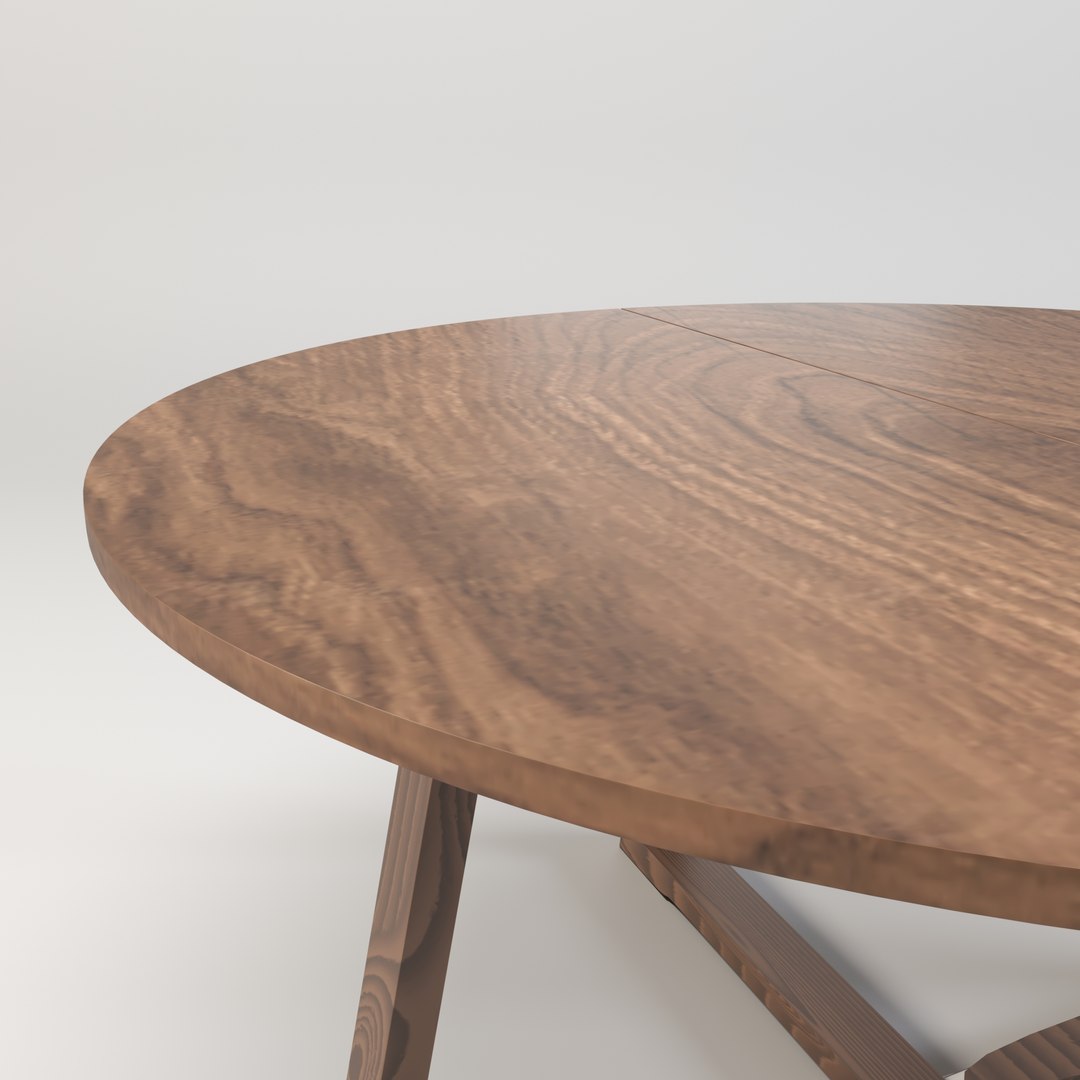 Round Table 3D Model - TurboSquid 2279344