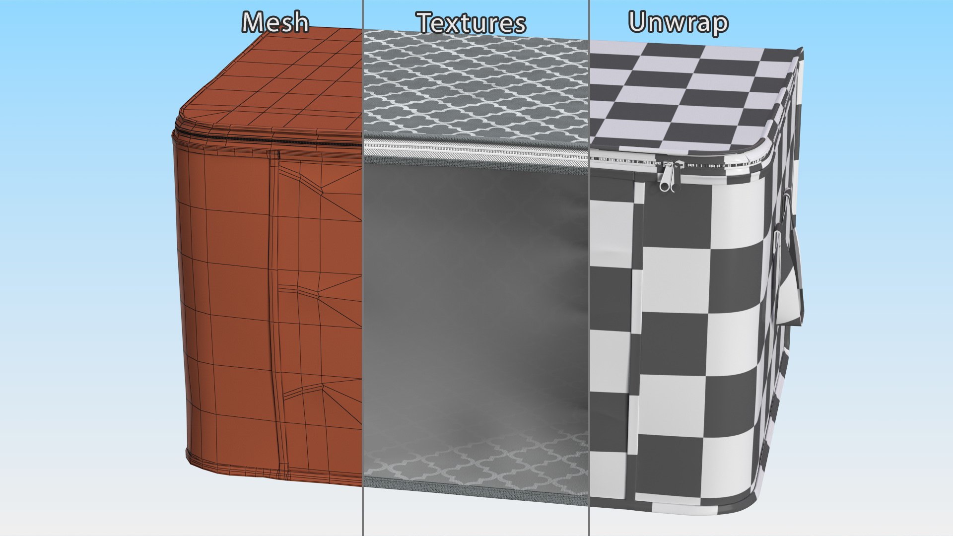3D Foldable Storage Box Grey Empty Model - TurboSquid 2130096