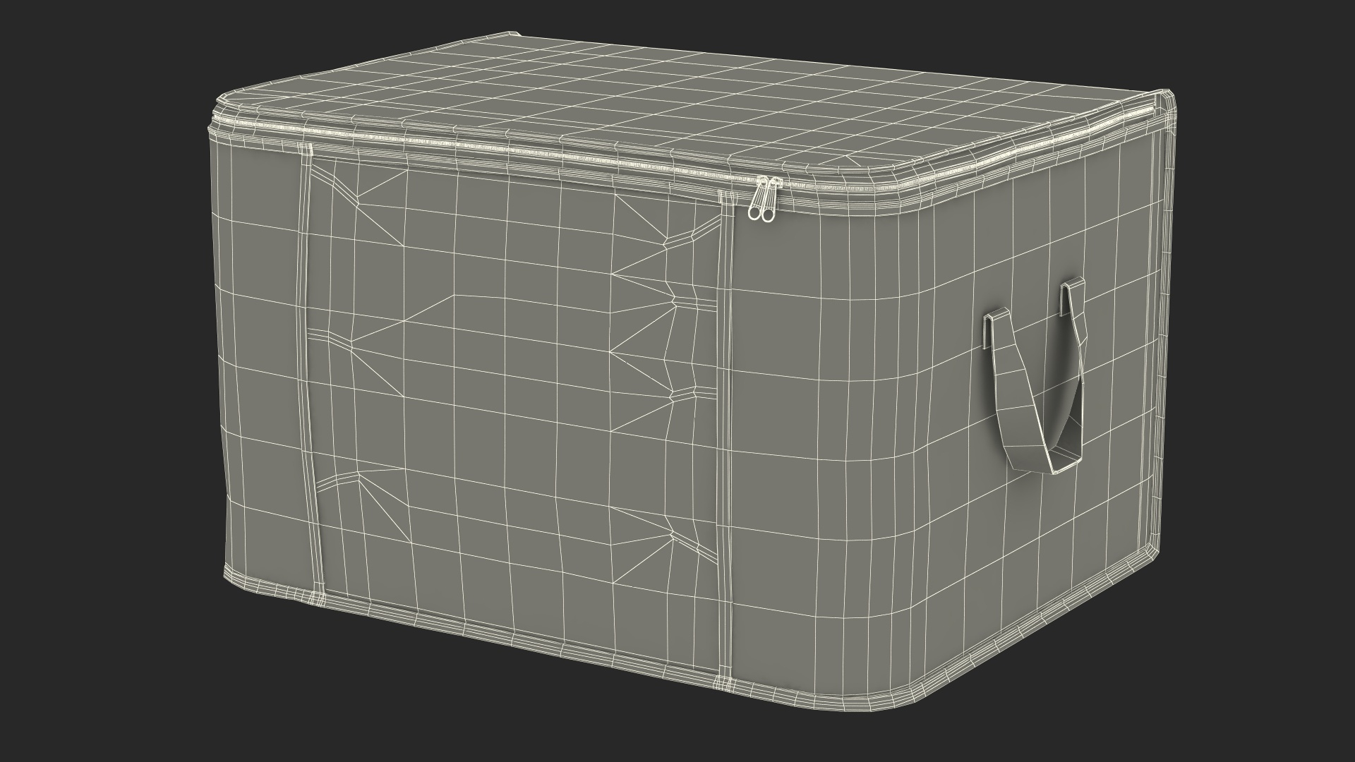 3D Foldable Storage Box Grey Empty Model - TurboSquid 2130096