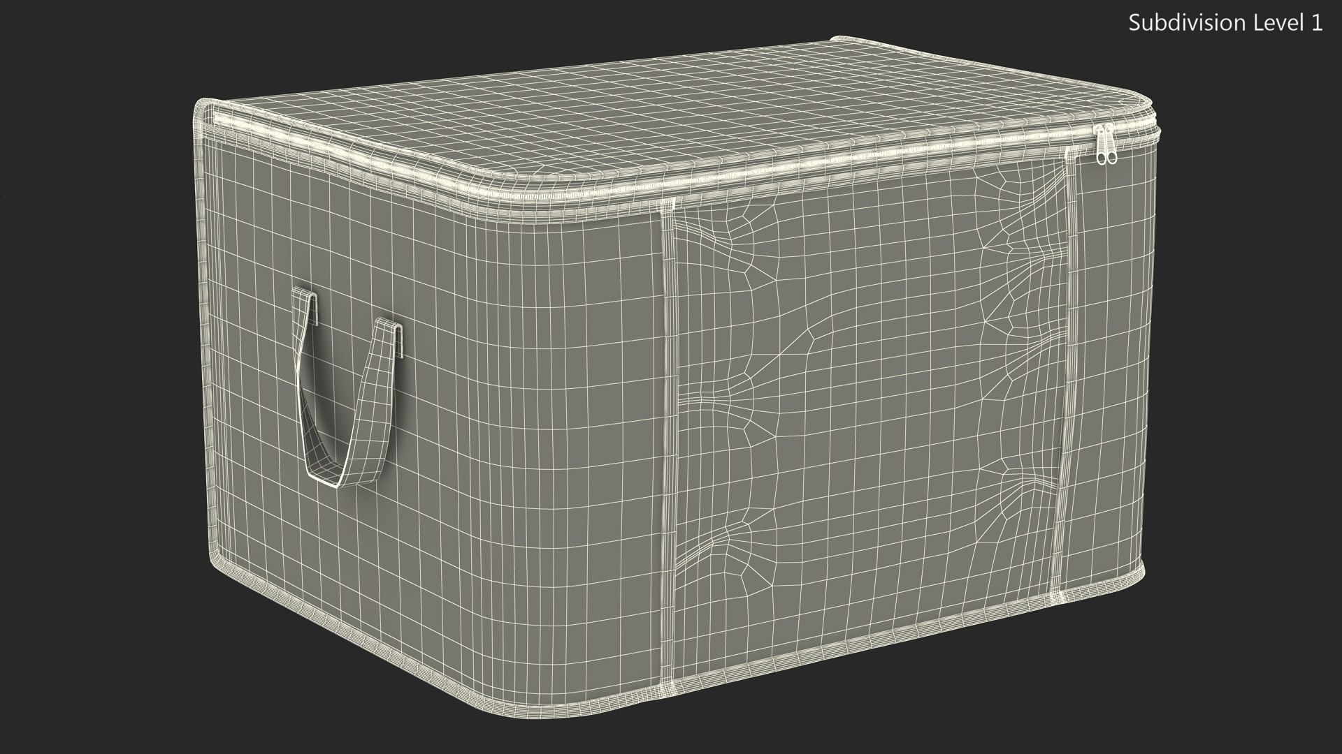 3D Foldable Storage Box Grey Empty Model - TurboSquid 2130096