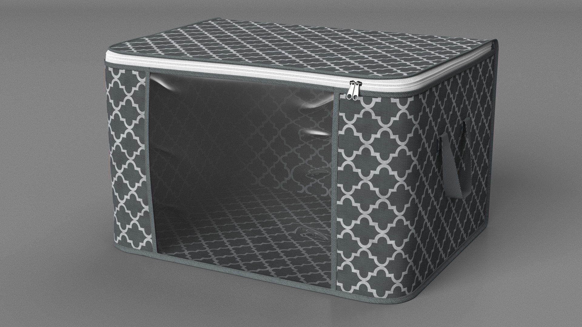 3D Foldable Storage Box Grey Empty Model - TurboSquid 2130096