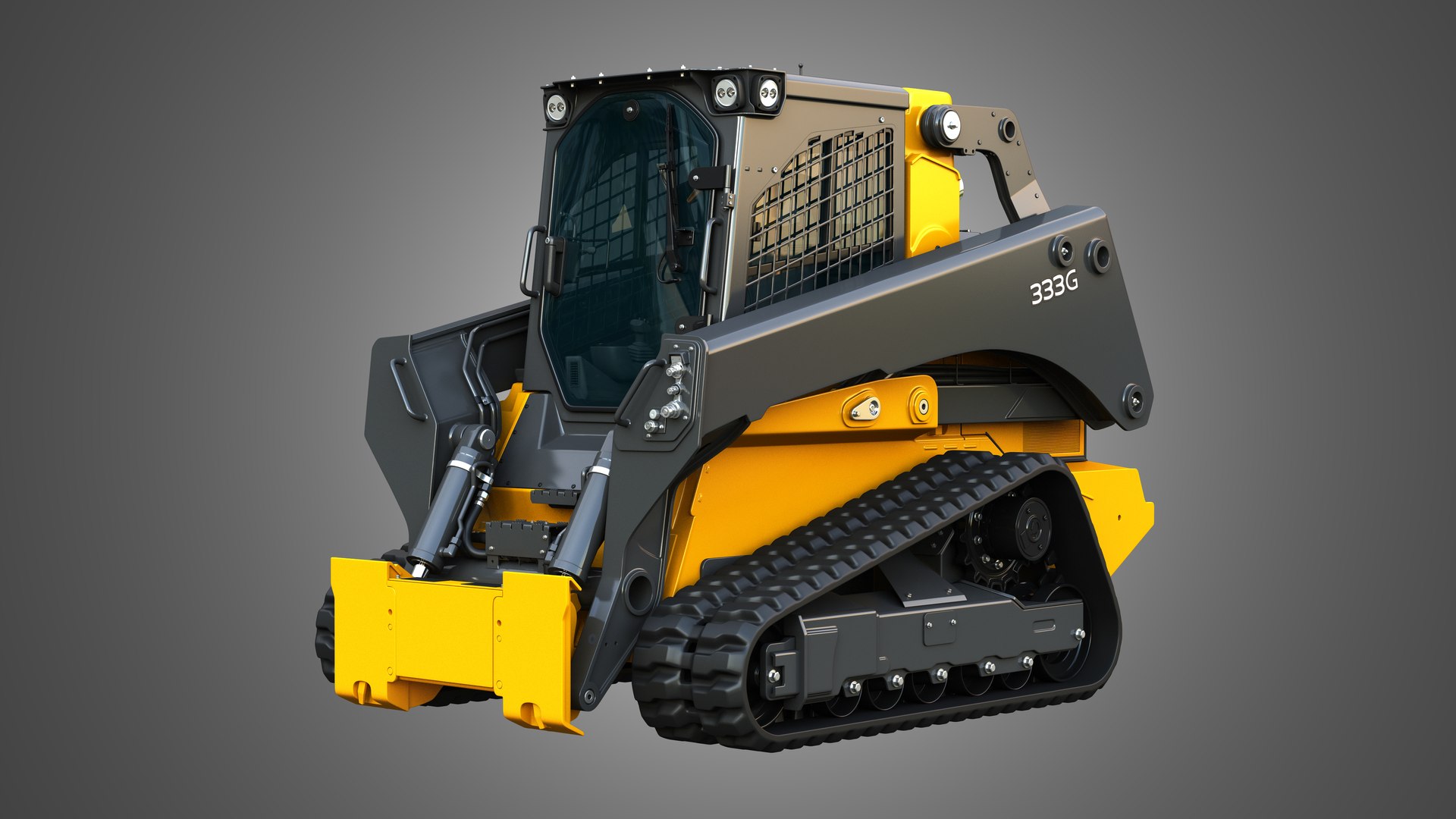 3D JD - 333G Compact Track Loader - Bucket - TurboSquid 2154474