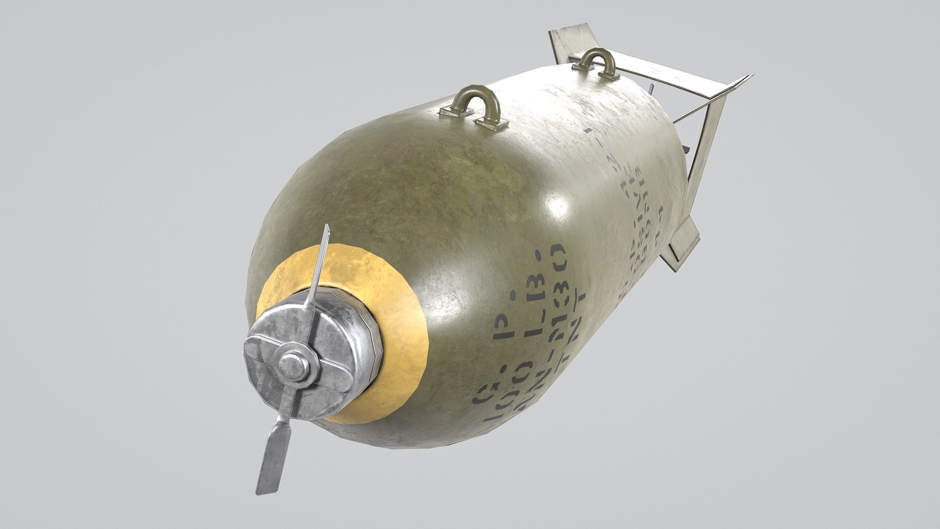 3D AN-M30 100 Lb Bomb Model - TurboSquid 2317441