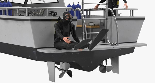 3D model diving boat underwater - TurboSquid 1189861