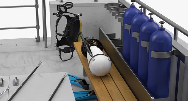 3D model diving boat underwater - TurboSquid 1189861