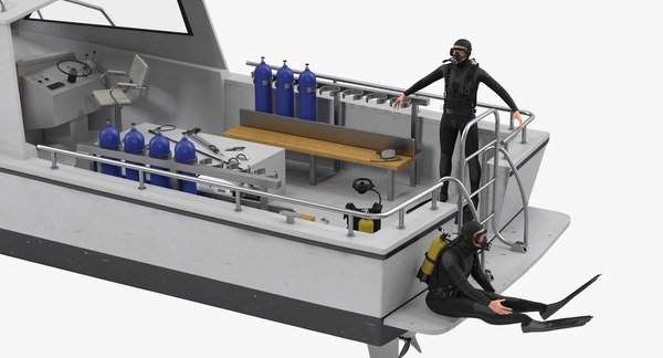 3D model diving boat underwater - TurboSquid 1189861