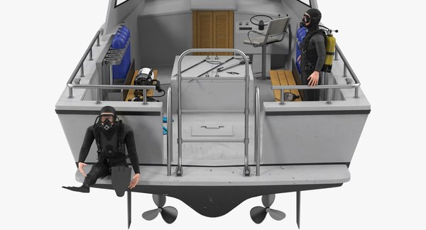 3D model diving boat underwater - TurboSquid 1189861