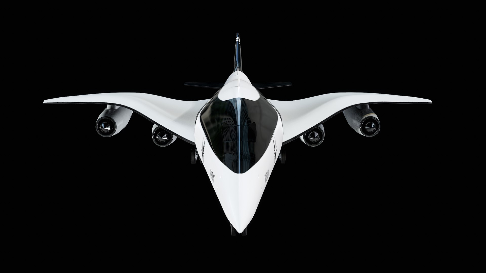 Boom Overture Supersonic Plane PBR Model - TurboSquid 2253359