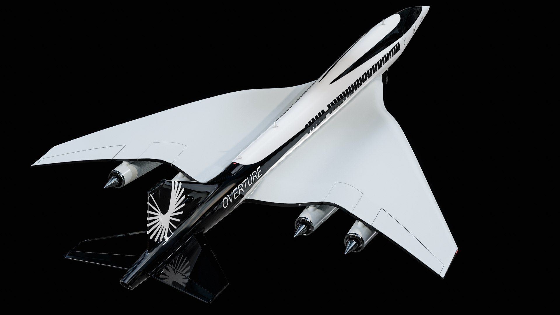 Boom Overture Supersonic Plane PBR Model - TurboSquid 2253359