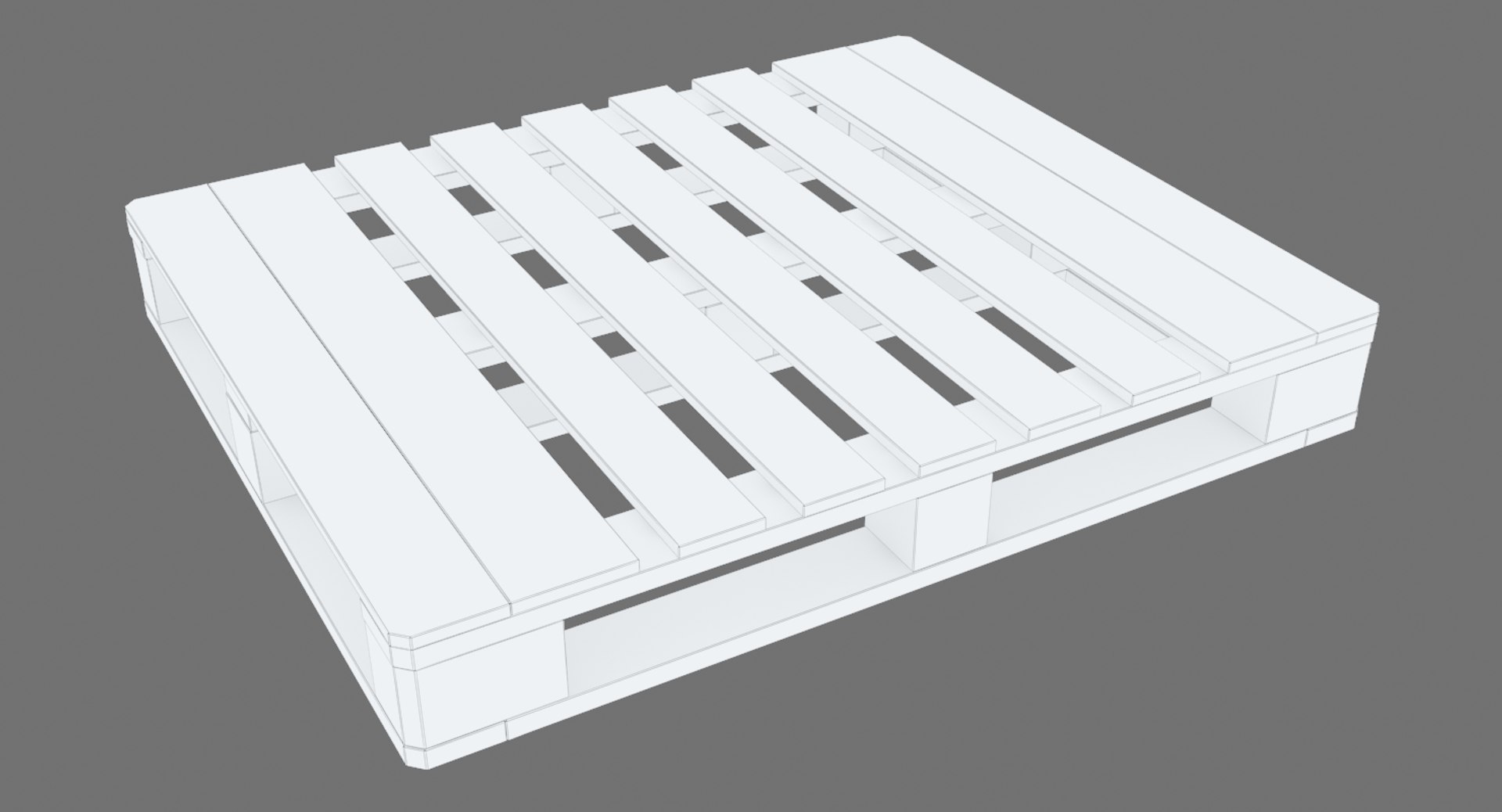 3D wooden pallet eur2 - TurboSquid 1429342