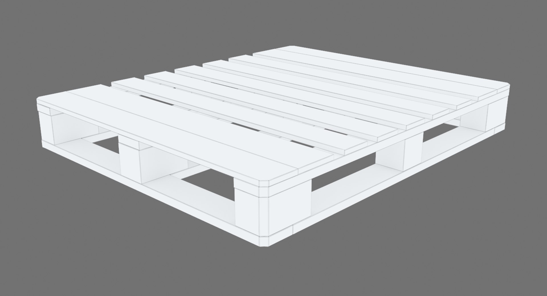 3D wooden pallet eur2 - TurboSquid 1429342