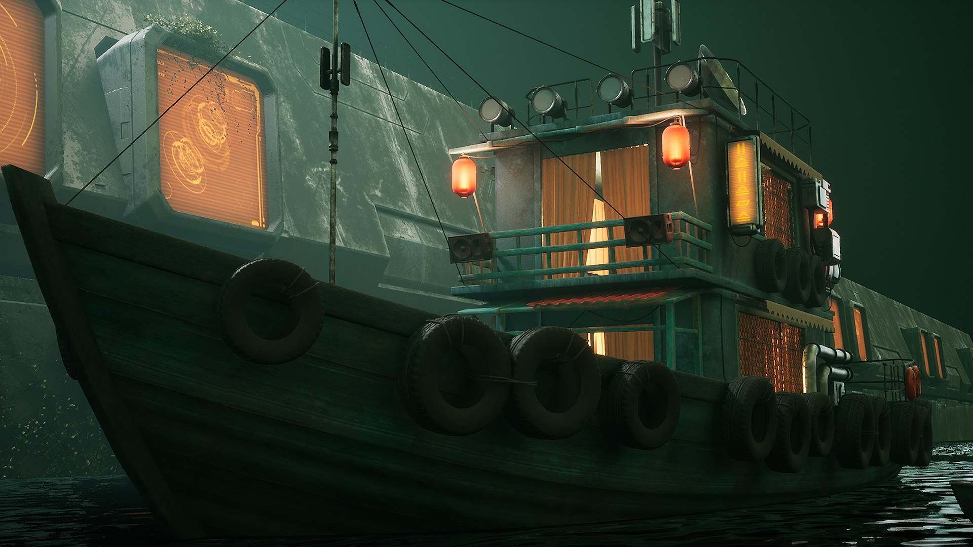 3D Cyberpunk Boat Model - TurboSquid 2252027