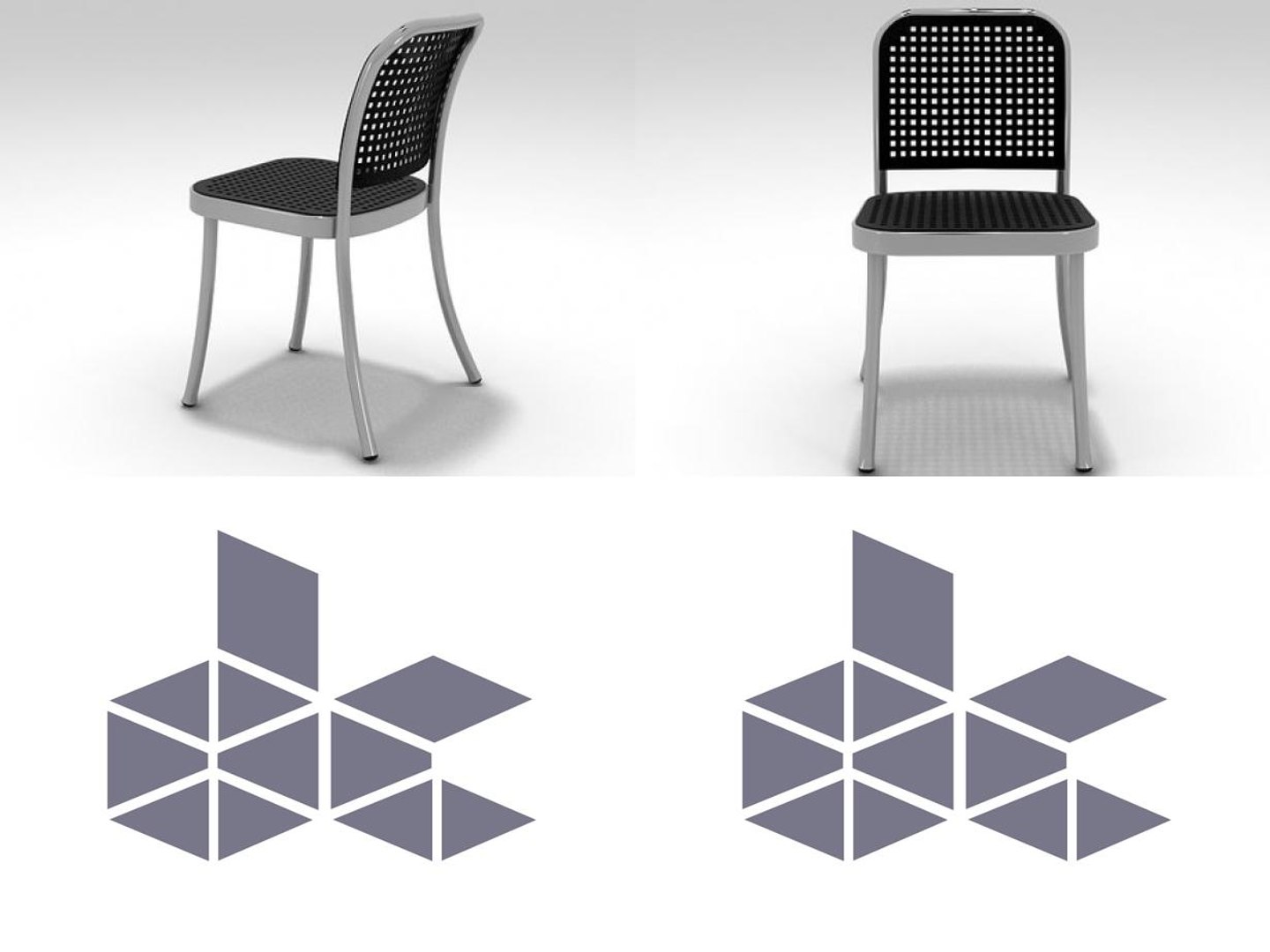 Silver chair model - TurboSquid 1183672