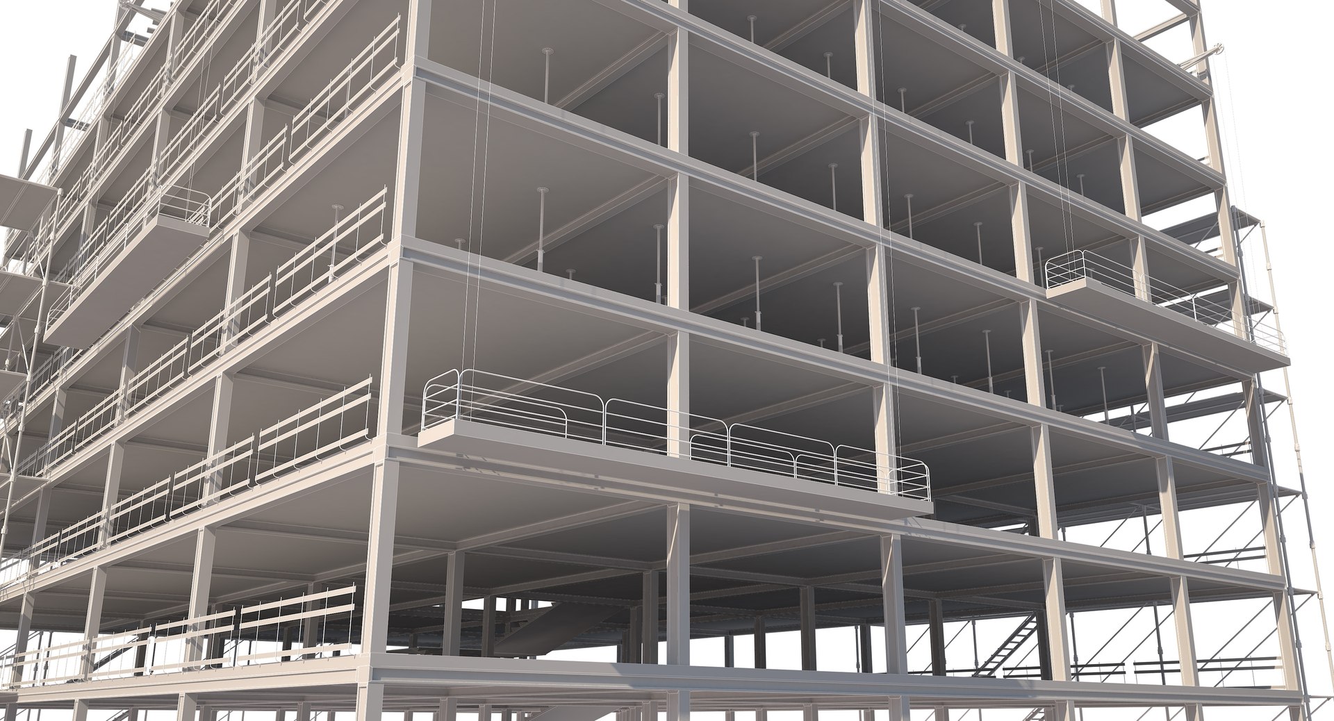 3D Steel Construction Modular Model - TurboSquid 1236475