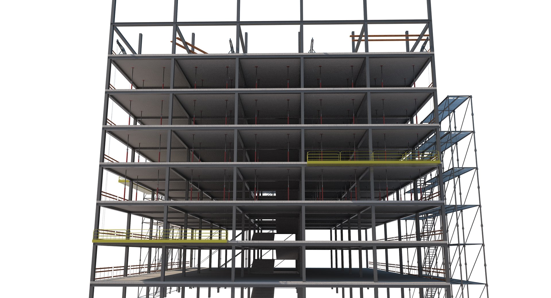 3D Steel Construction Modular Model - TurboSquid 1236475