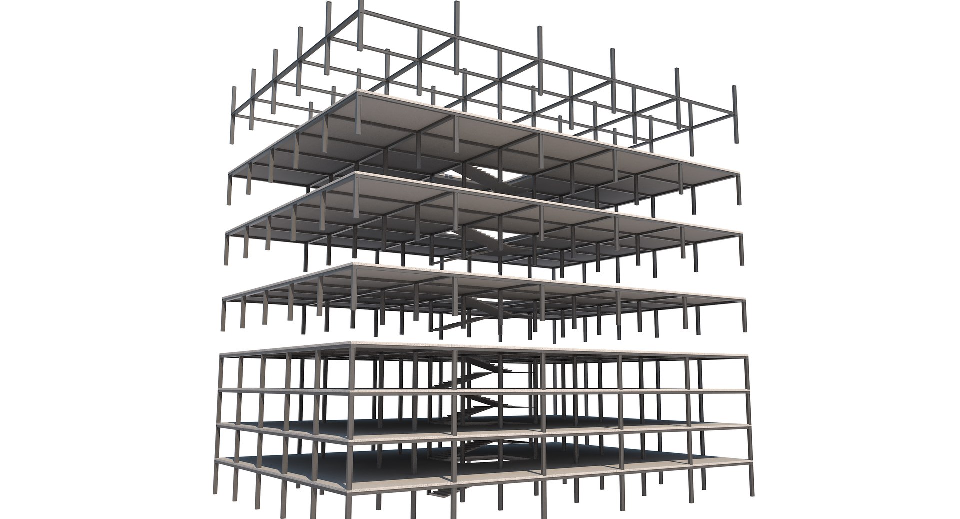 3D Steel Construction Modular Model - TurboSquid 1236475