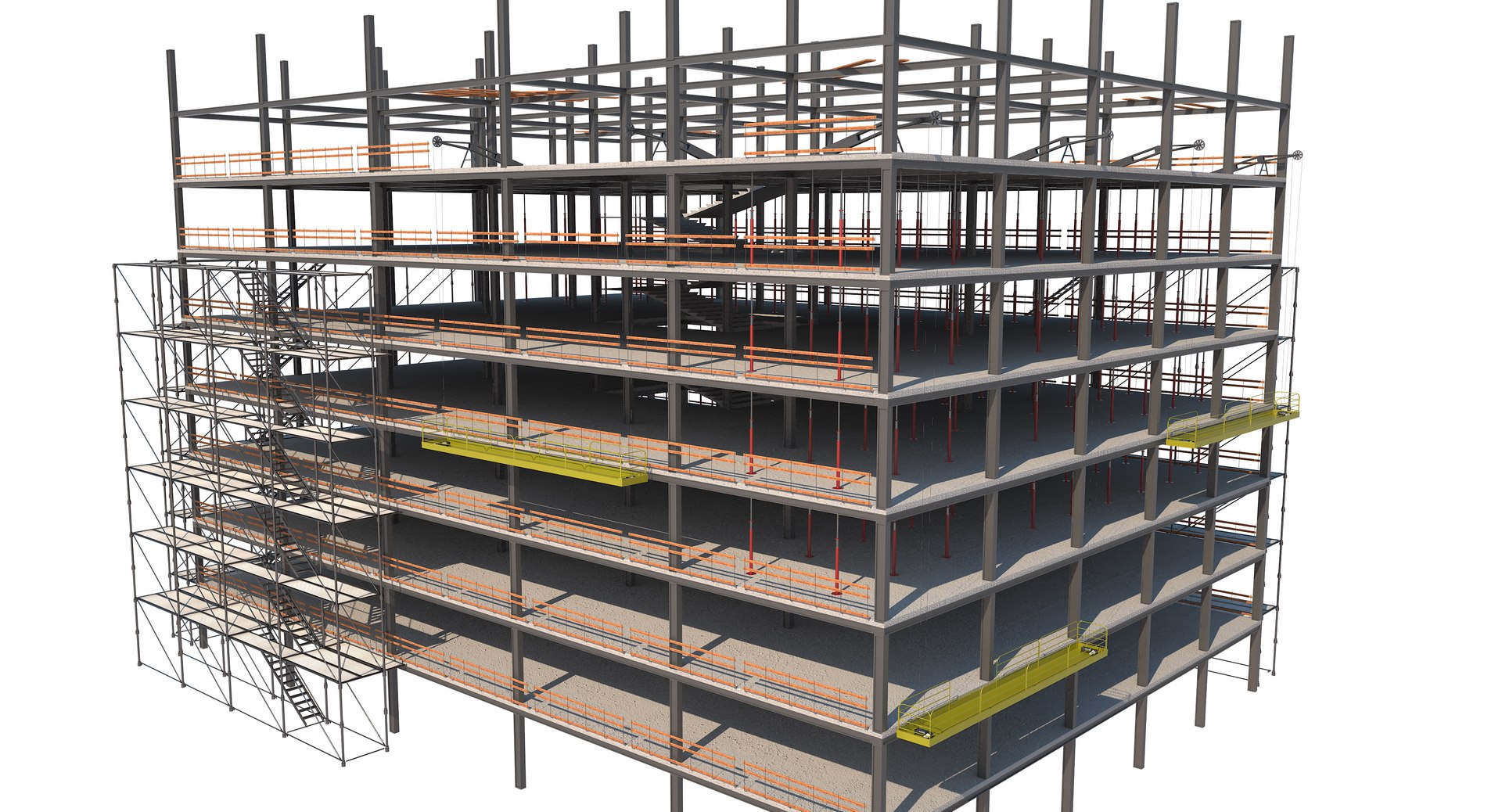 3D Steel Construction Modular Model - TurboSquid 1236475