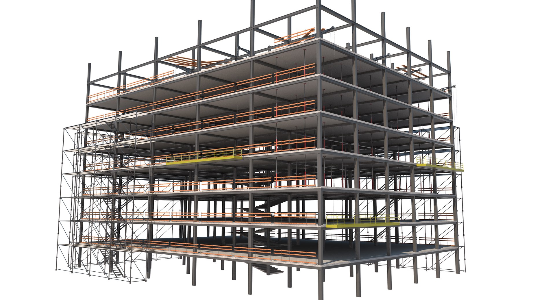 3D Steel Construction Modular Model - TurboSquid 1236475