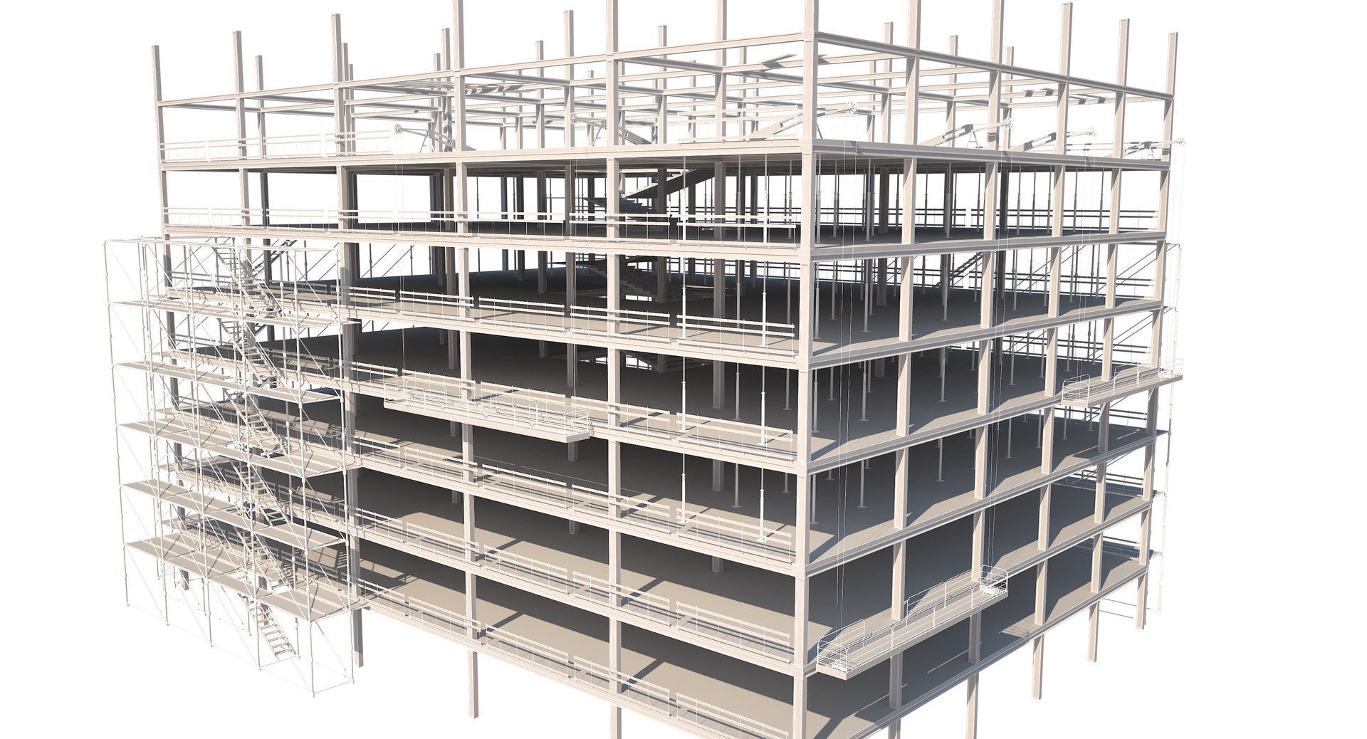 3D Steel Construction Modular Model - TurboSquid 1236475