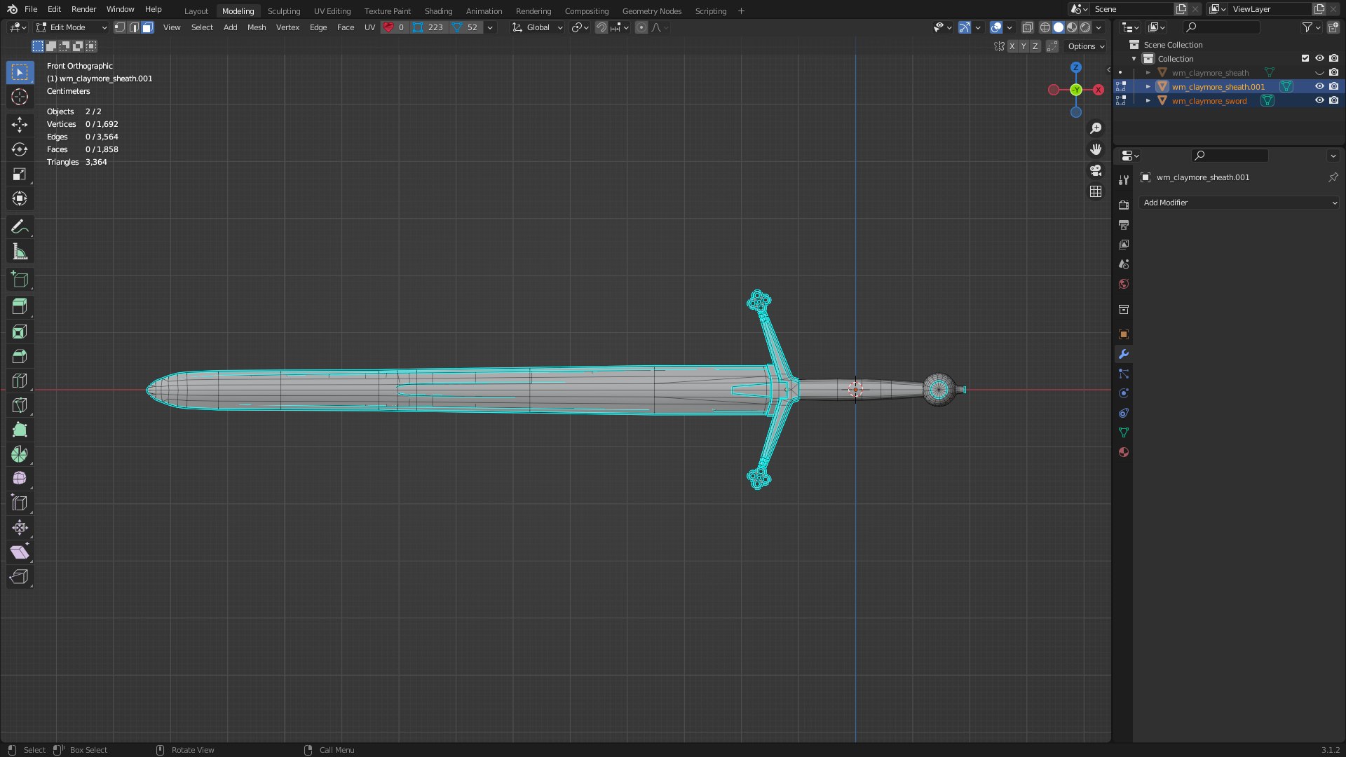Claymore Sword 3D Model - TurboSquid 2025597