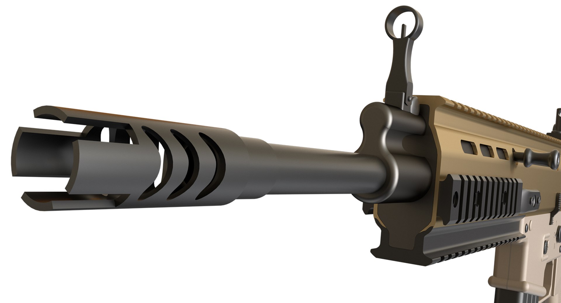 Fn Scar-l Assault Rifle Model - TurboSquid 1583477