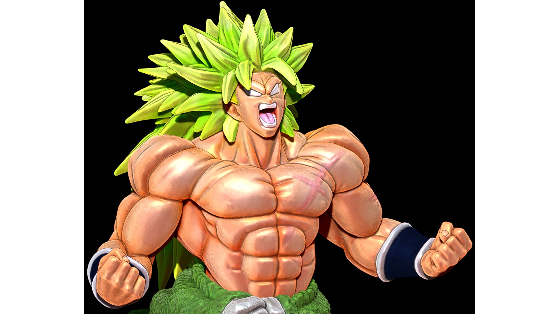 modelo 3d Broly Super Saiyan 3 Dragon Ball Z Figure for 3D print model ...