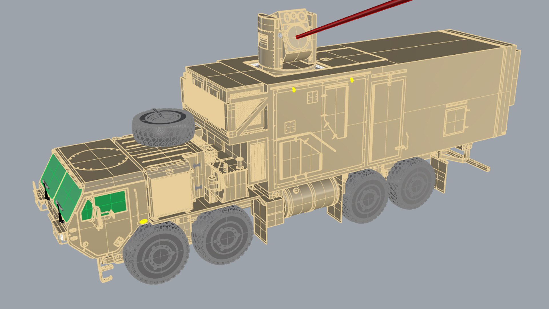 3D HEMTT A4 With Laser - TurboSquid 2346013