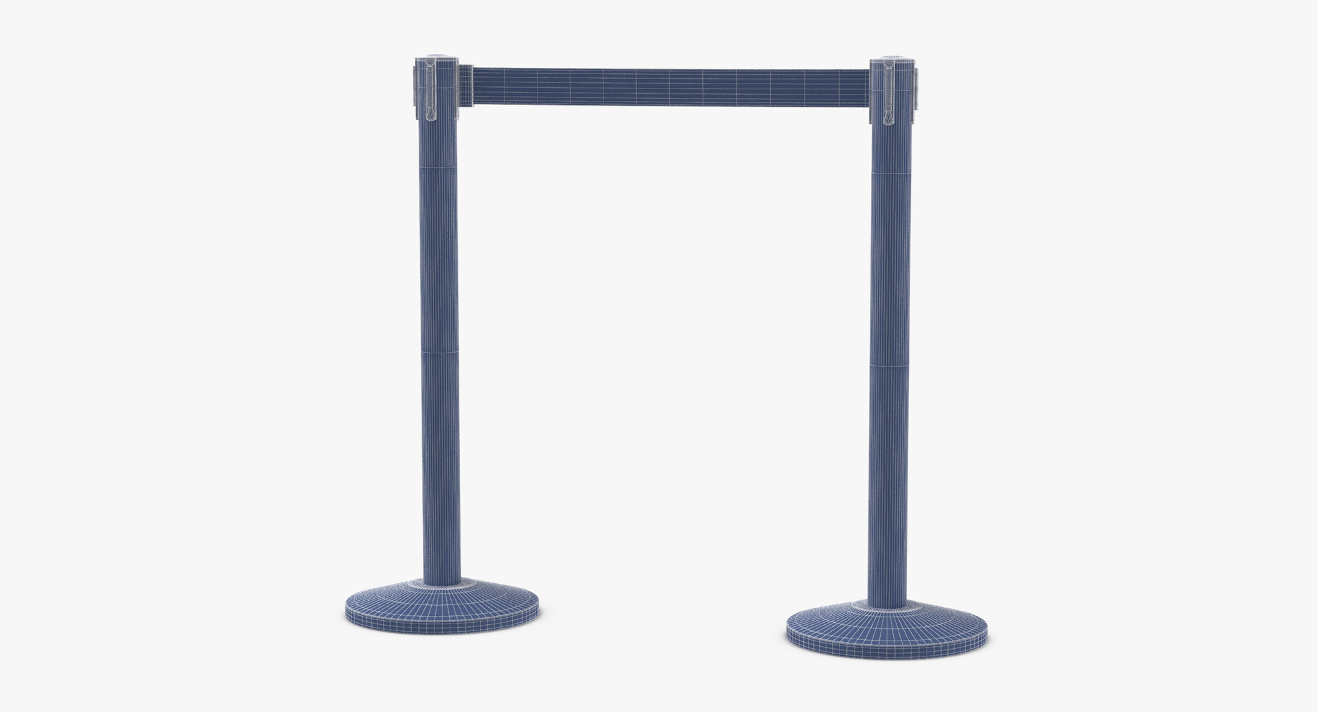 Airport stanchions black short 3D model | 1144963 | TurboSquid