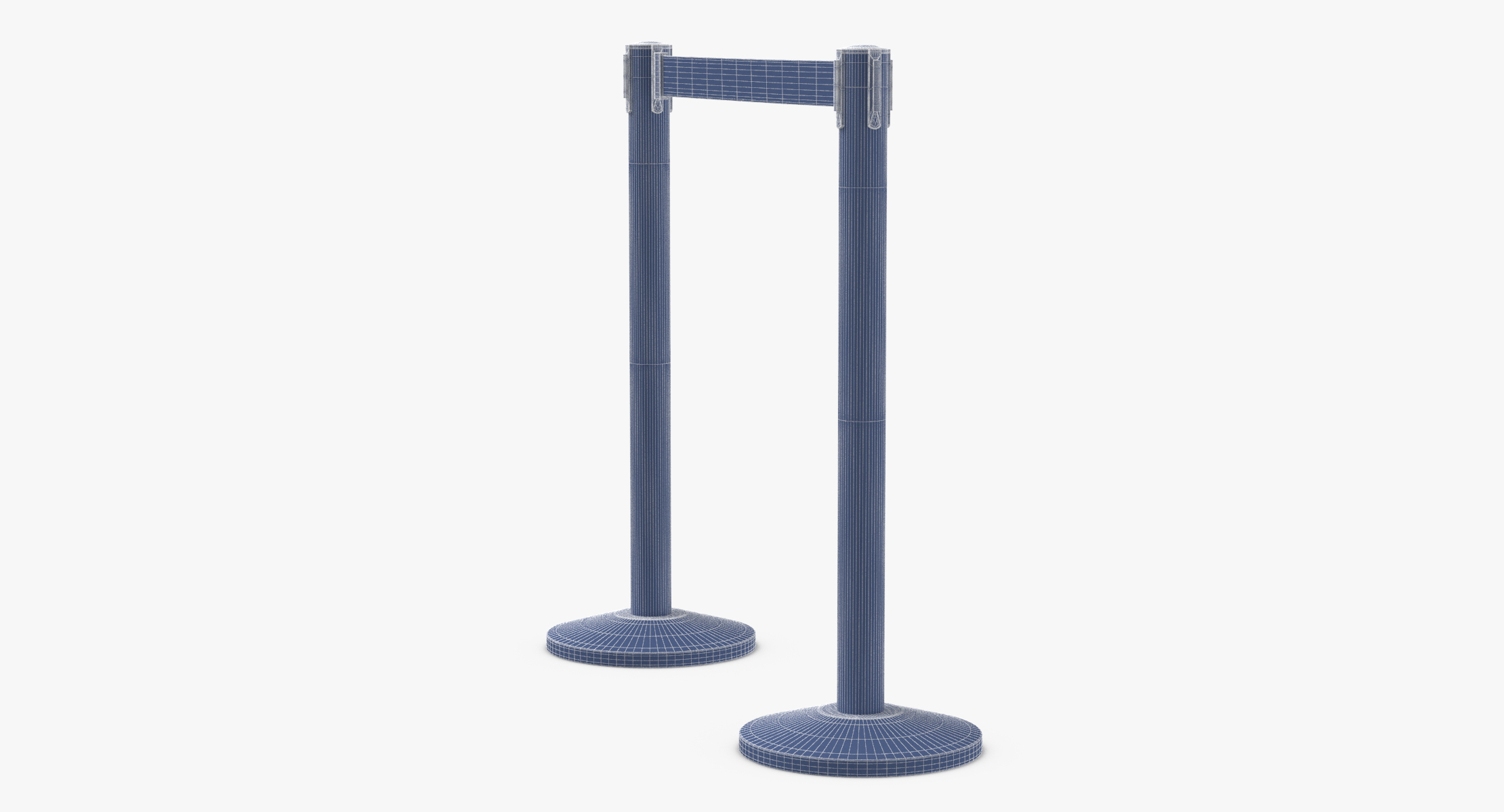 Airport stanchions black short 3D model | 1144963 | TurboSquid