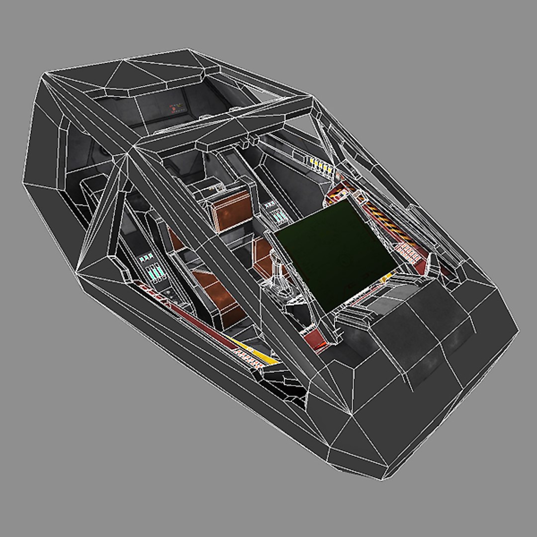 Spaceship Cockpit C2 3d Max
