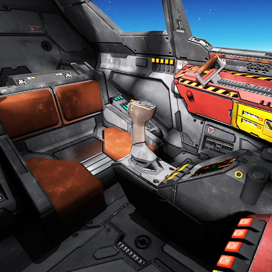 Spaceship Cockpit C2 3d Max
