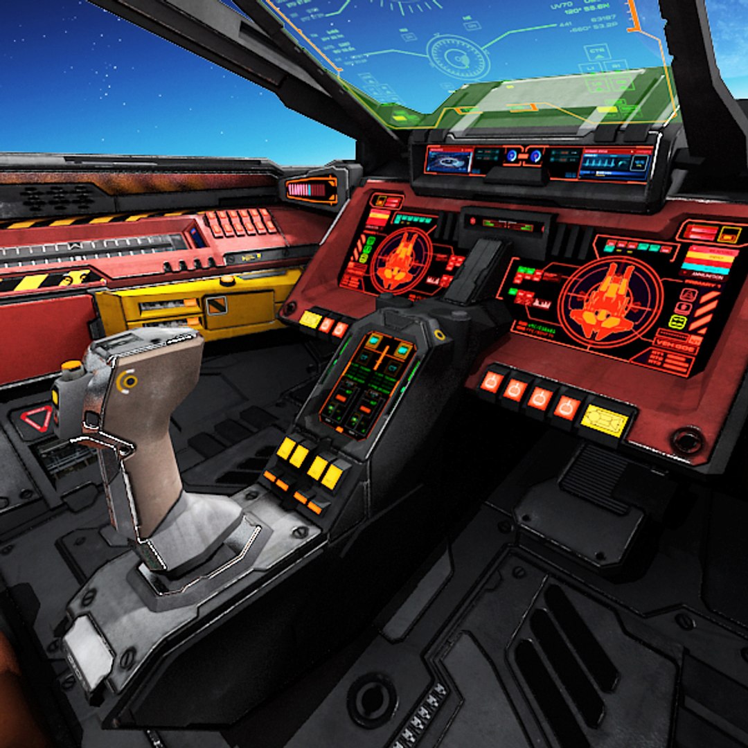Spaceship Cockpit C2 3d Max