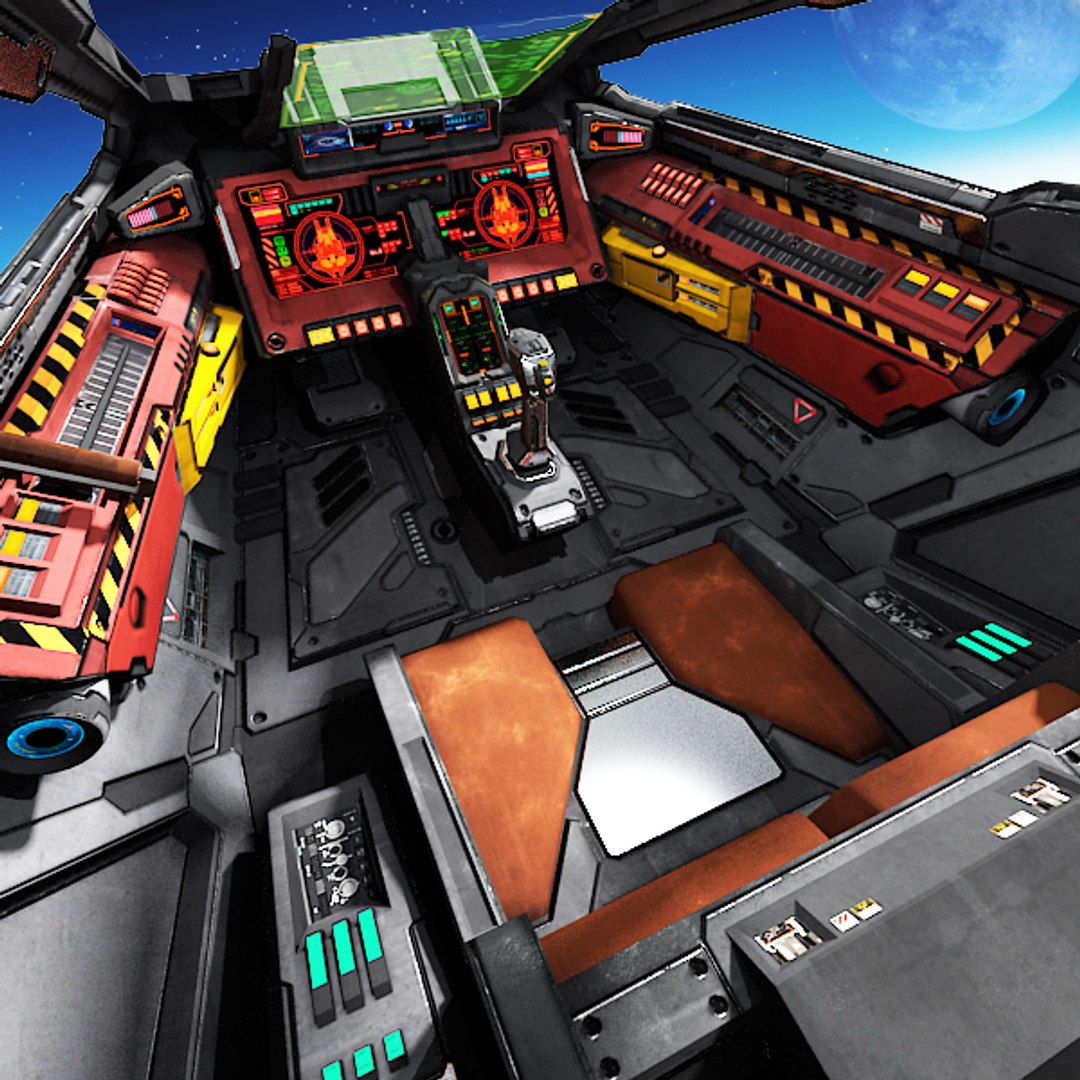 Spaceship Cockpit C2 3d Max
