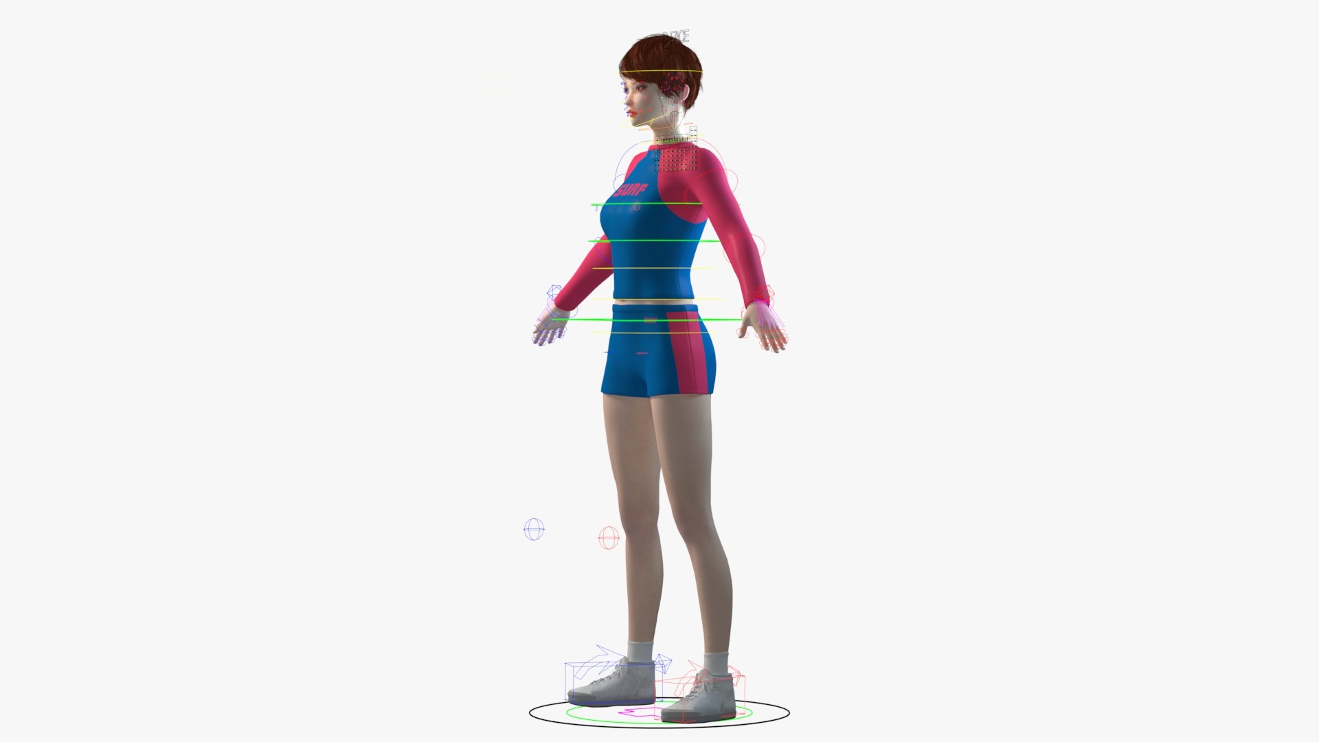 3D model female rigged - TurboSquid 1709698