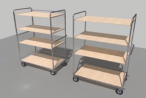 Warehouse push cart - 3D model - TurboSquid 1179795