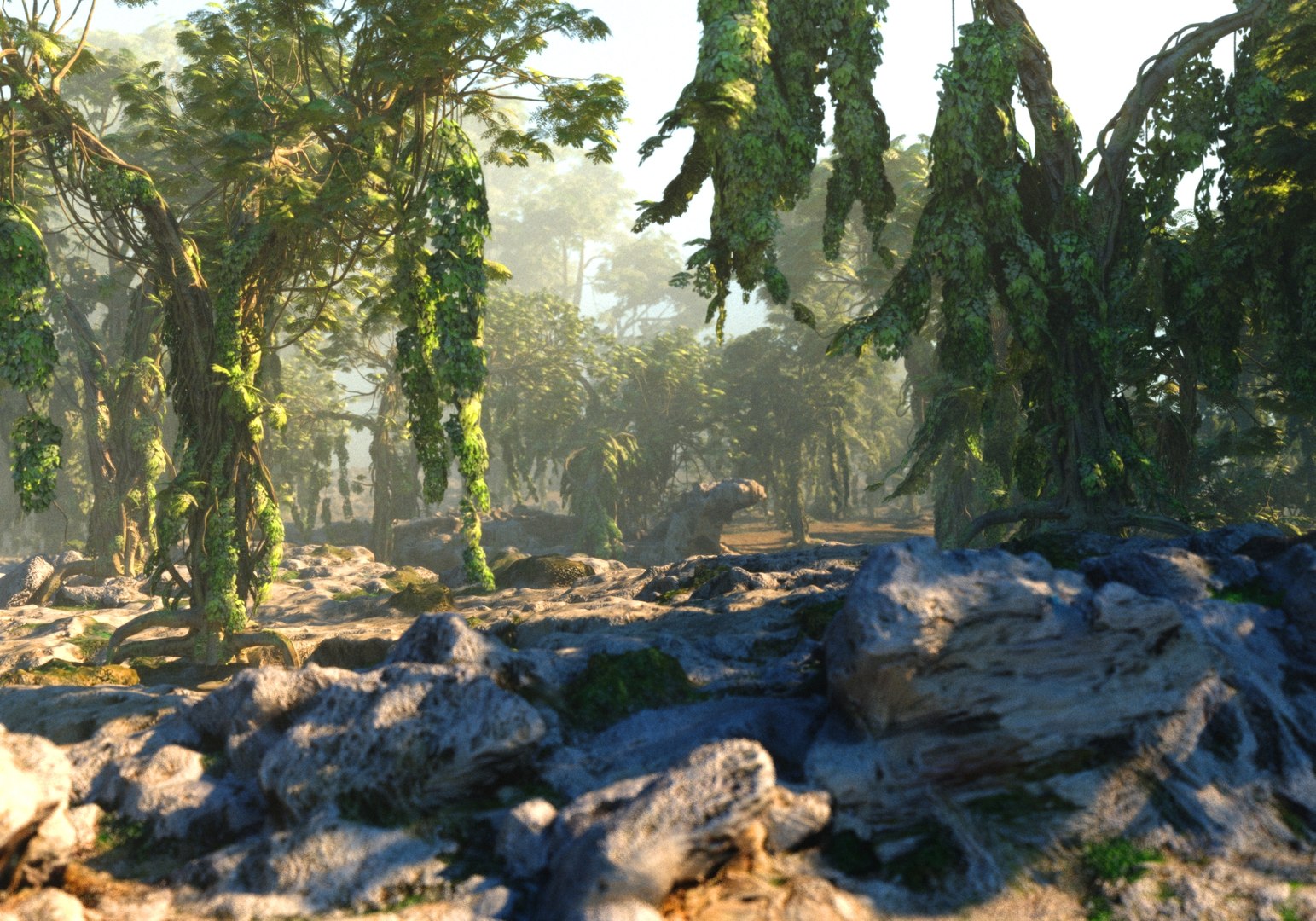 3D Model Animated Jungle HD - TurboSquid 2087801