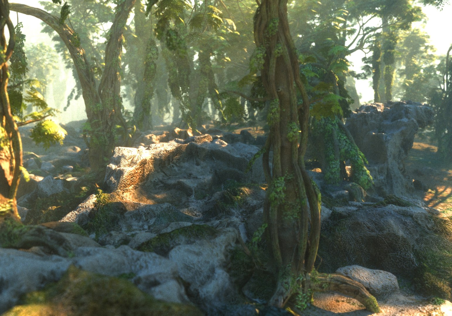 3D Model Animated Jungle HD - TurboSquid 2087801